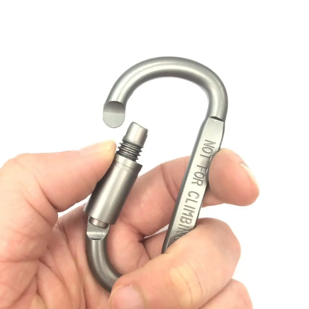 XIWANG Custom Aluminum Carabiner Hook Snap D Ring Climbing Spring Snap ...