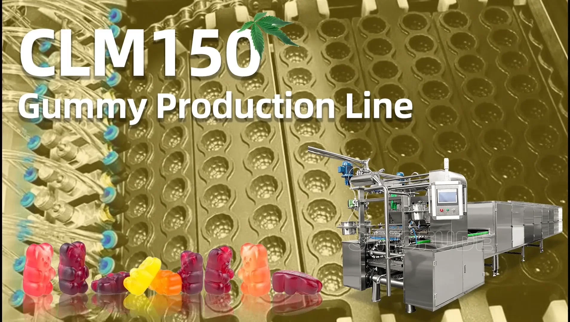 Plc Controlled Simple Maintenance Gummy Bear Candy Forming Machine ...
