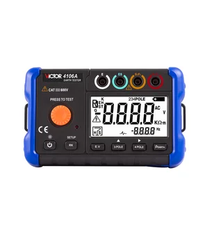 Victor 4106a 3-pole 4-pole Method Measurement Ac True Rms Large Lcd ...