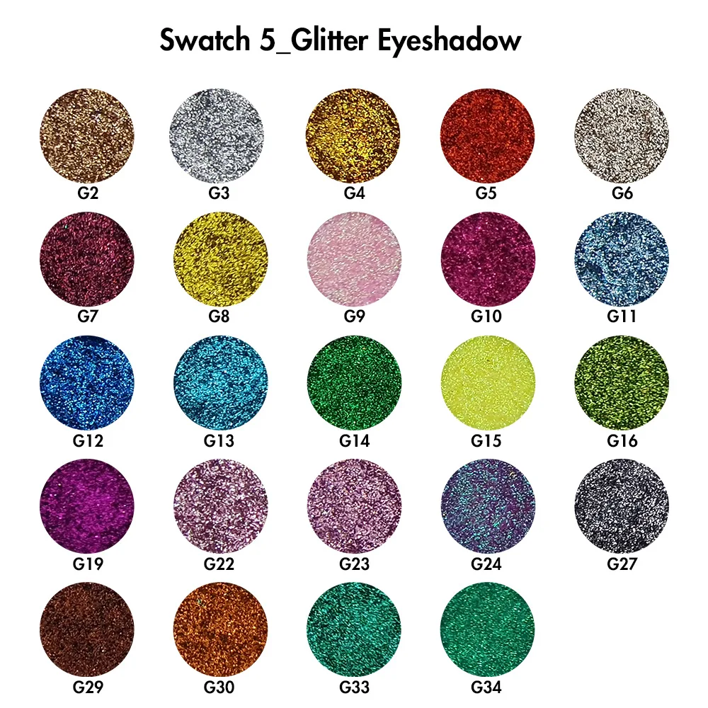 Wholesale 24 Color Shine-eye-shadow Shimmer Glitter for Eyeshadow ...