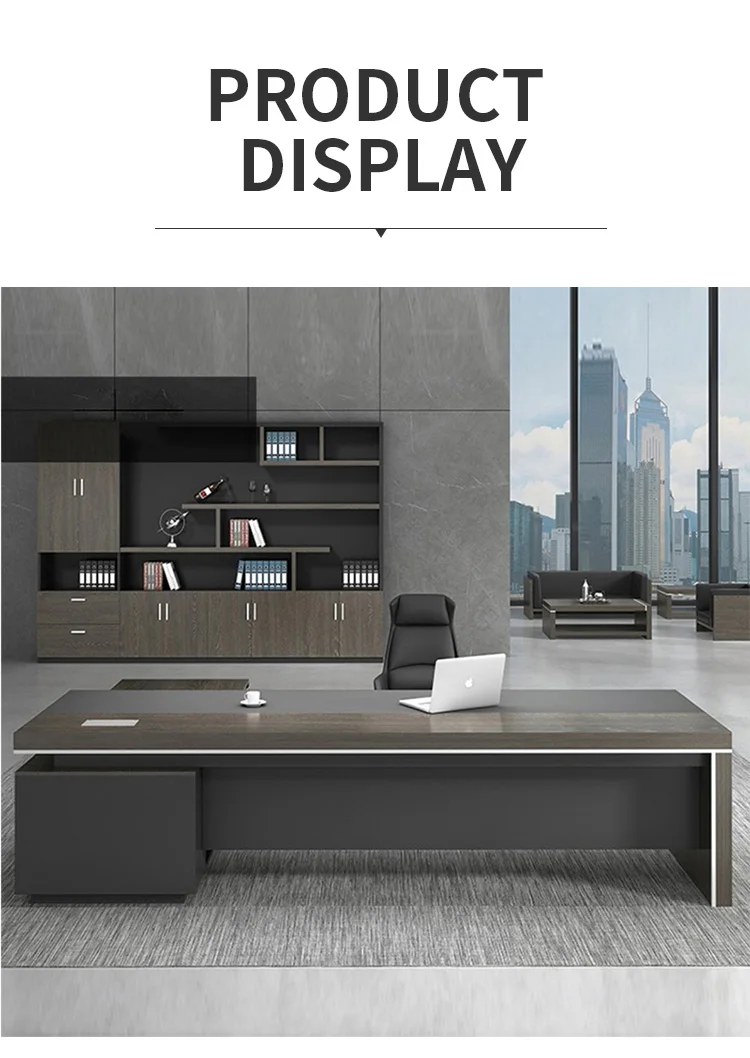 Executive Boss Table - Modern Luxury Office Furniture - OEM Available