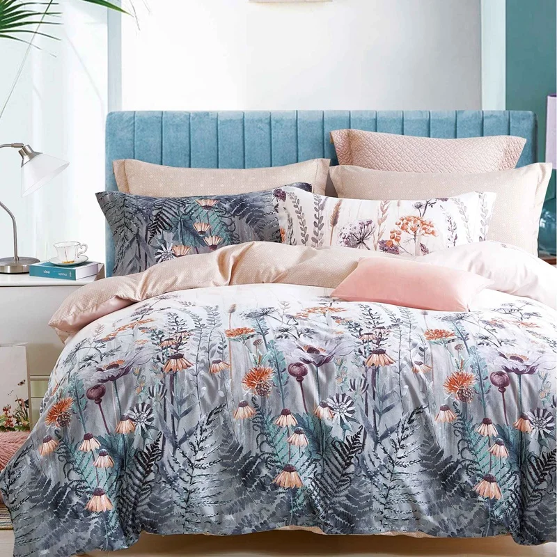 Luxury Customized Digital Printed Duvet Cover Set Microfiber Fabric Bed ...