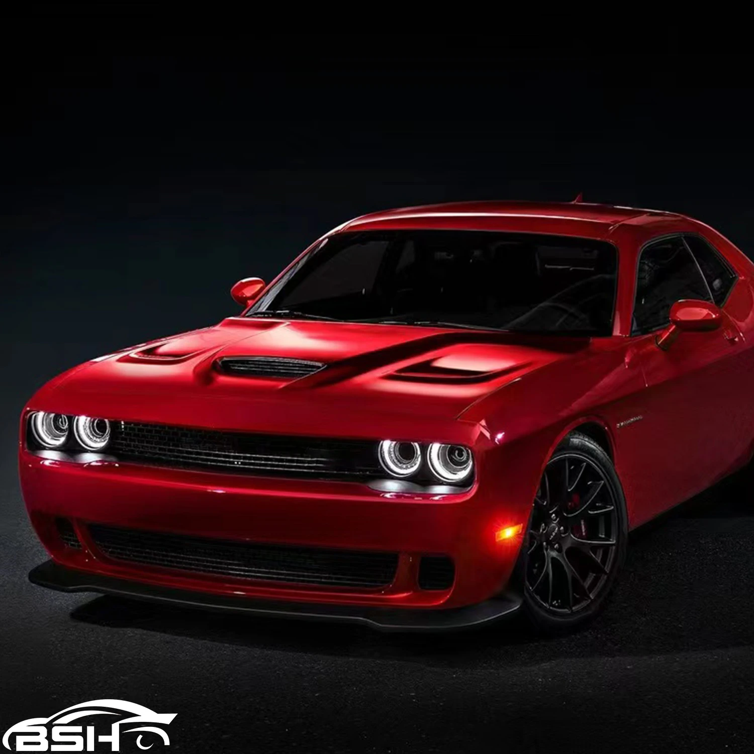 Hellcat Car Body Kit Front Bumper Lip for Dodge Challenger 2015-2022 ...