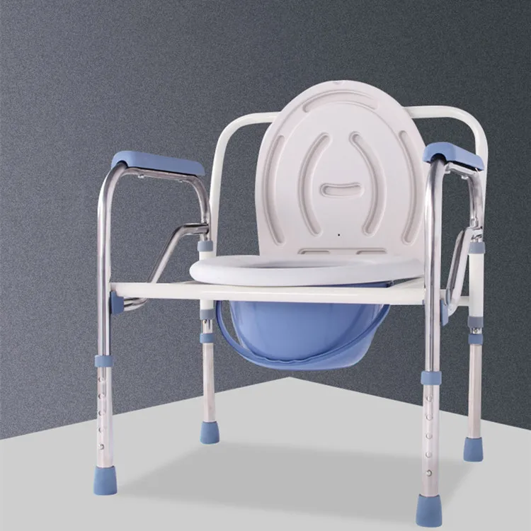 Multi-fuction Folding Commode Chair Disabled Toilet Chair Foldable ...