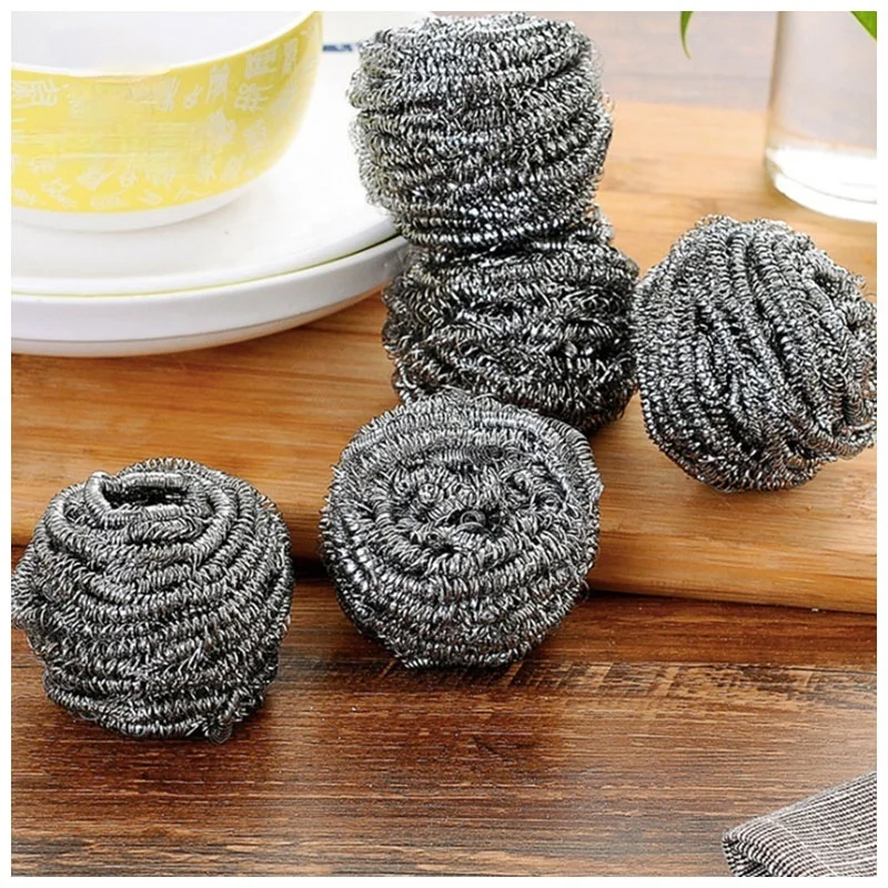 Cheap Price Kitchen Cleaning Ball Stainless Steel Pot Scourer Scouring ...