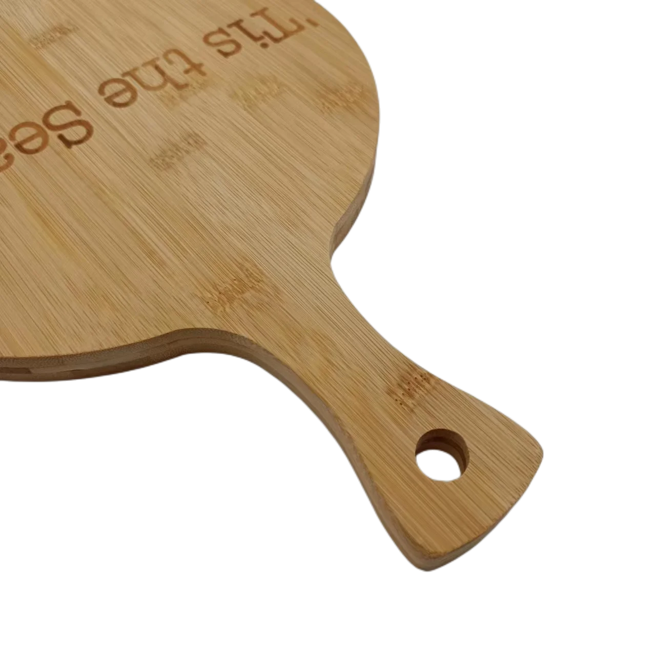 Factory Direct Price Round Bamboo Pizza Serving Boards With Handle ...