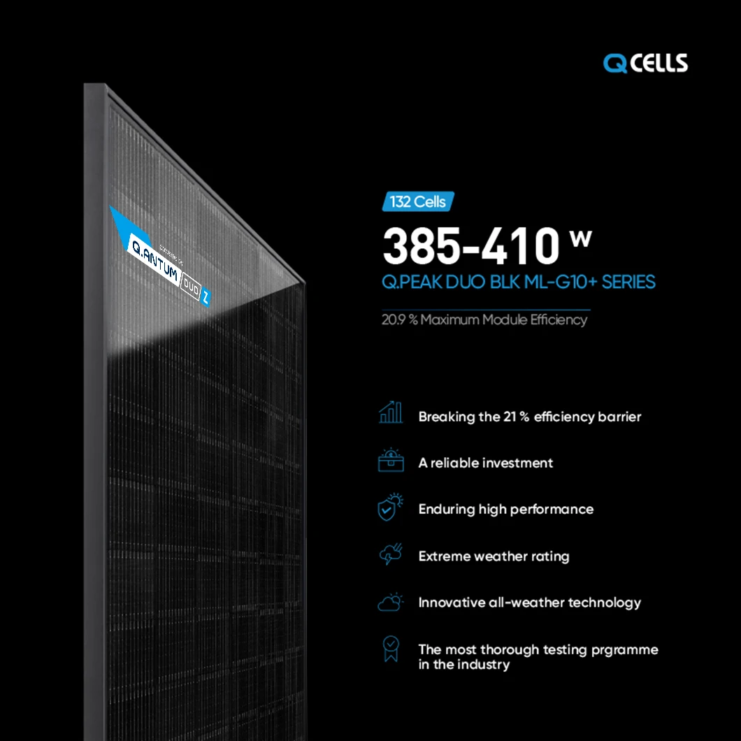 Qcells Solar Panels Q.peak Duo G10 375w 380w 390w 395w 400w 410w 400 ...