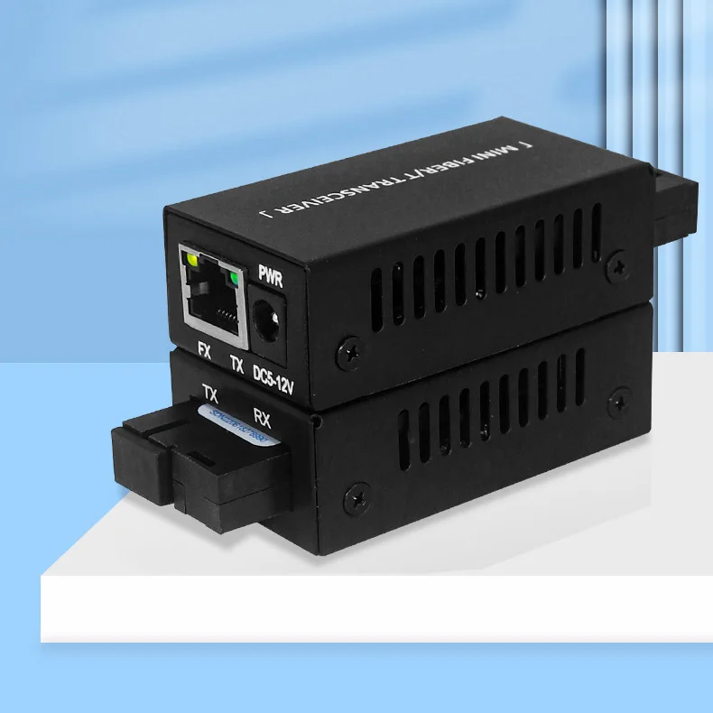 Ethernet Switch 2 Port 100Mbps/Gigabit Fiber Optical Media Converter ...