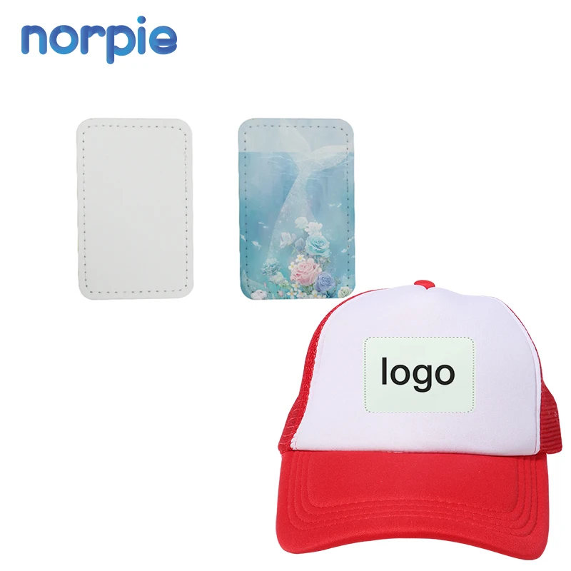 Custom Sublimation Leather Hat Patches - DIY & Promotional
