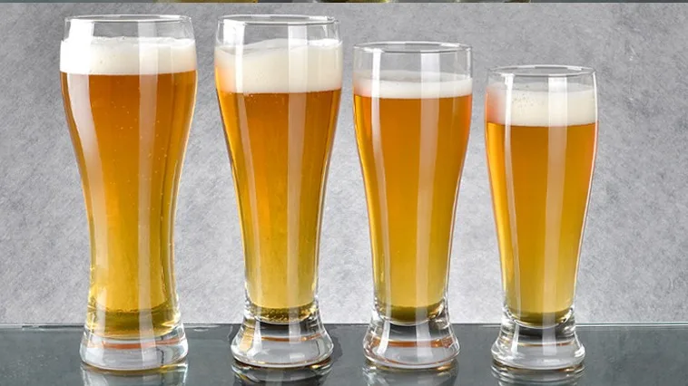 Wholesale Beer Glass Cup Clear Glassware Weizen Pilsner Pint Glass 20oz ...