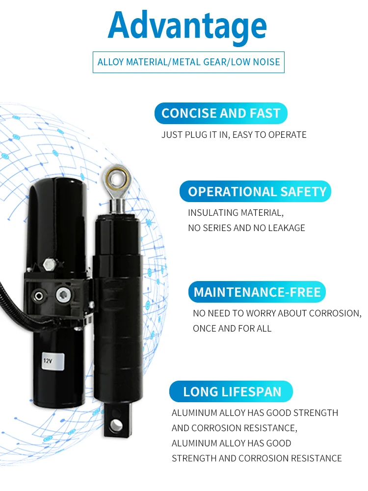 Mini Hydraulic Push Rod - LUNYEE Electro-Hydraulic Actuator