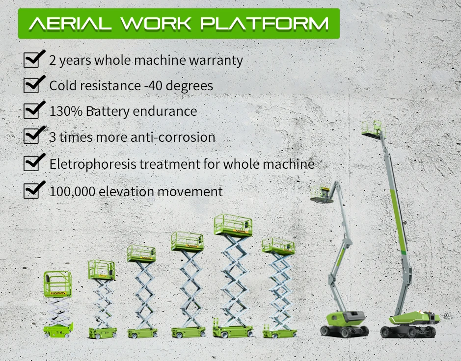 18M 16M Curved Arm Power Operated Aerial Work Platform