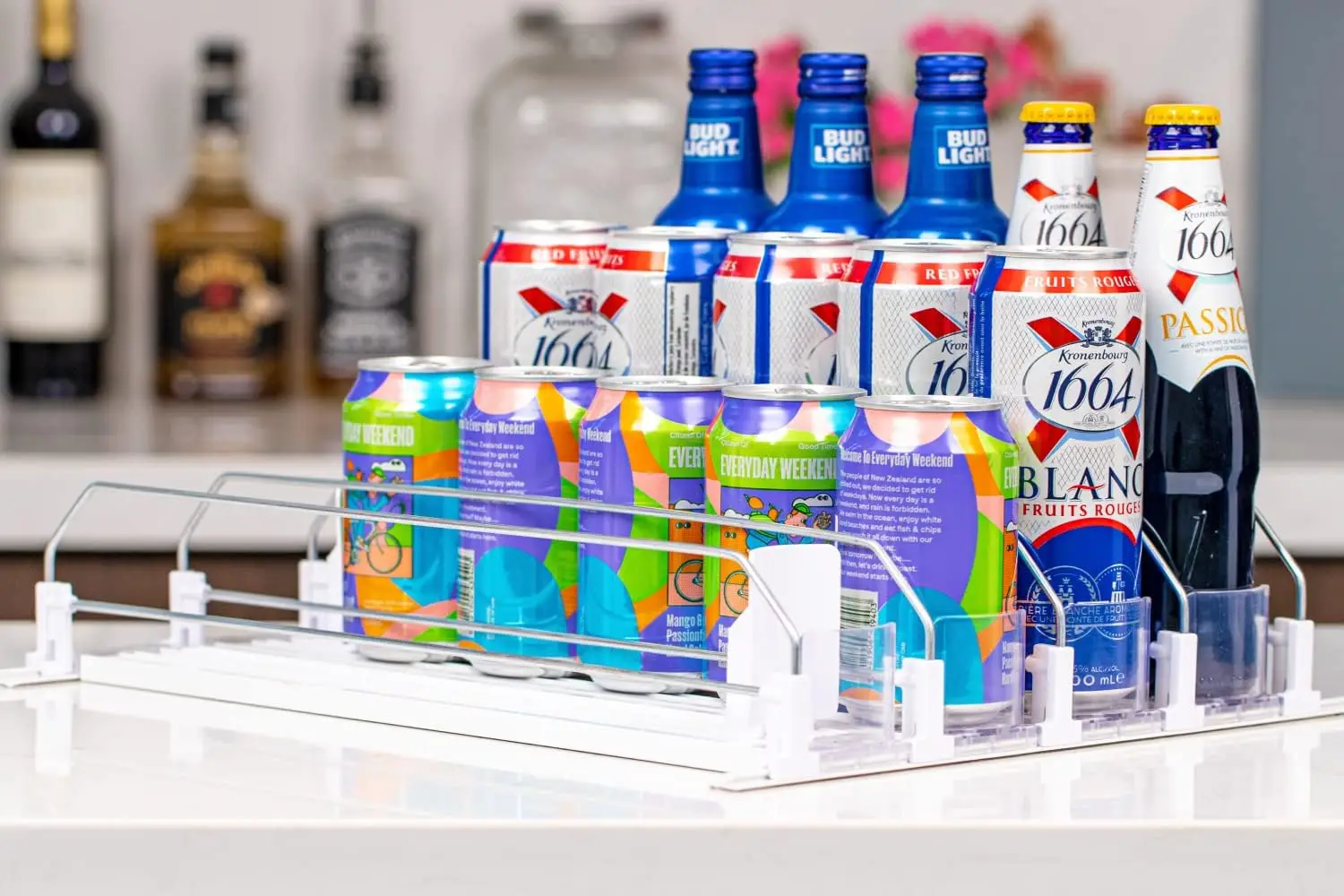 Optimize Your Fridge Space with Automatic Pusher Glide Drink Dispenser