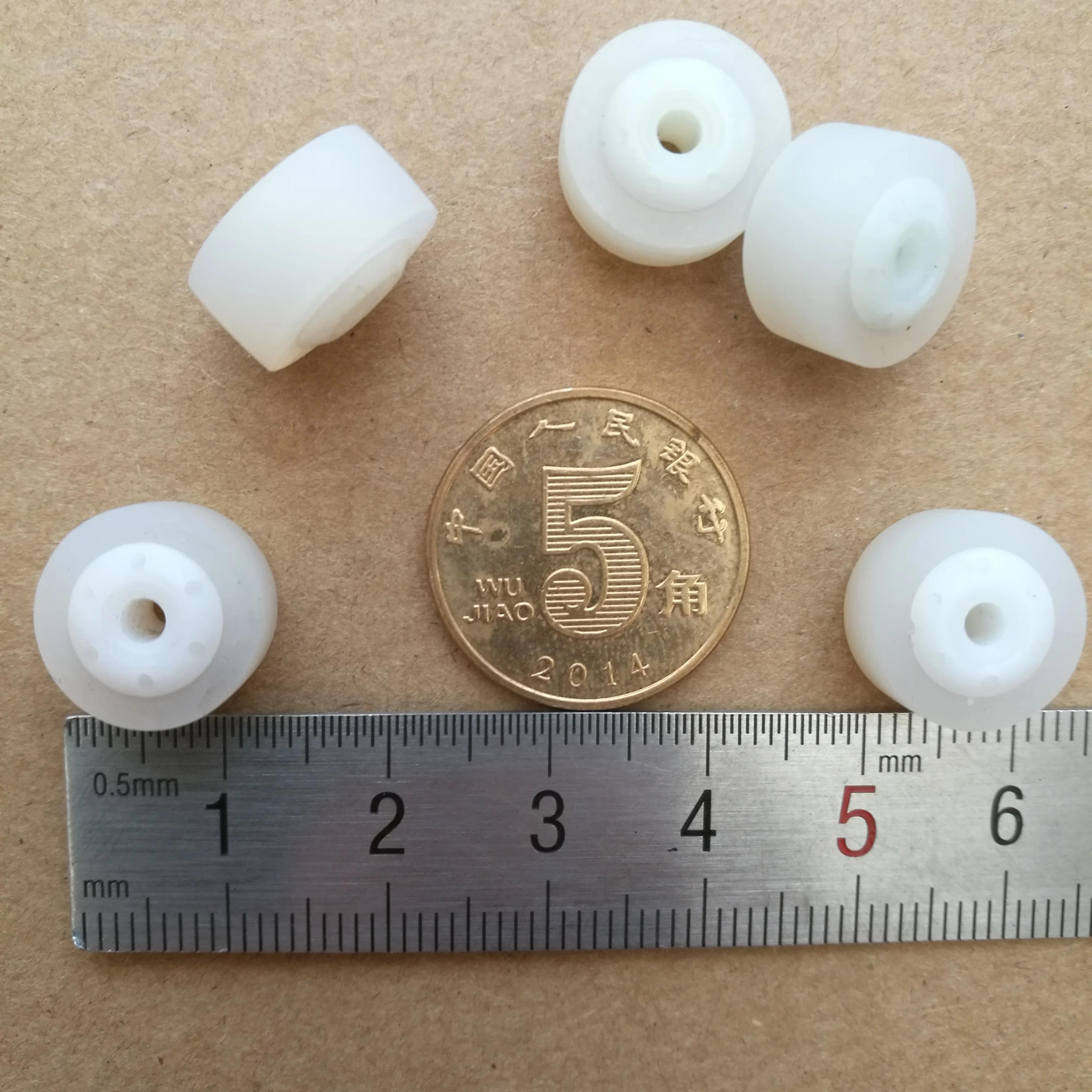 Cassette Deck Pressure White Rubber Wheel 13*8.5*2.5mm Pinch Roller ...