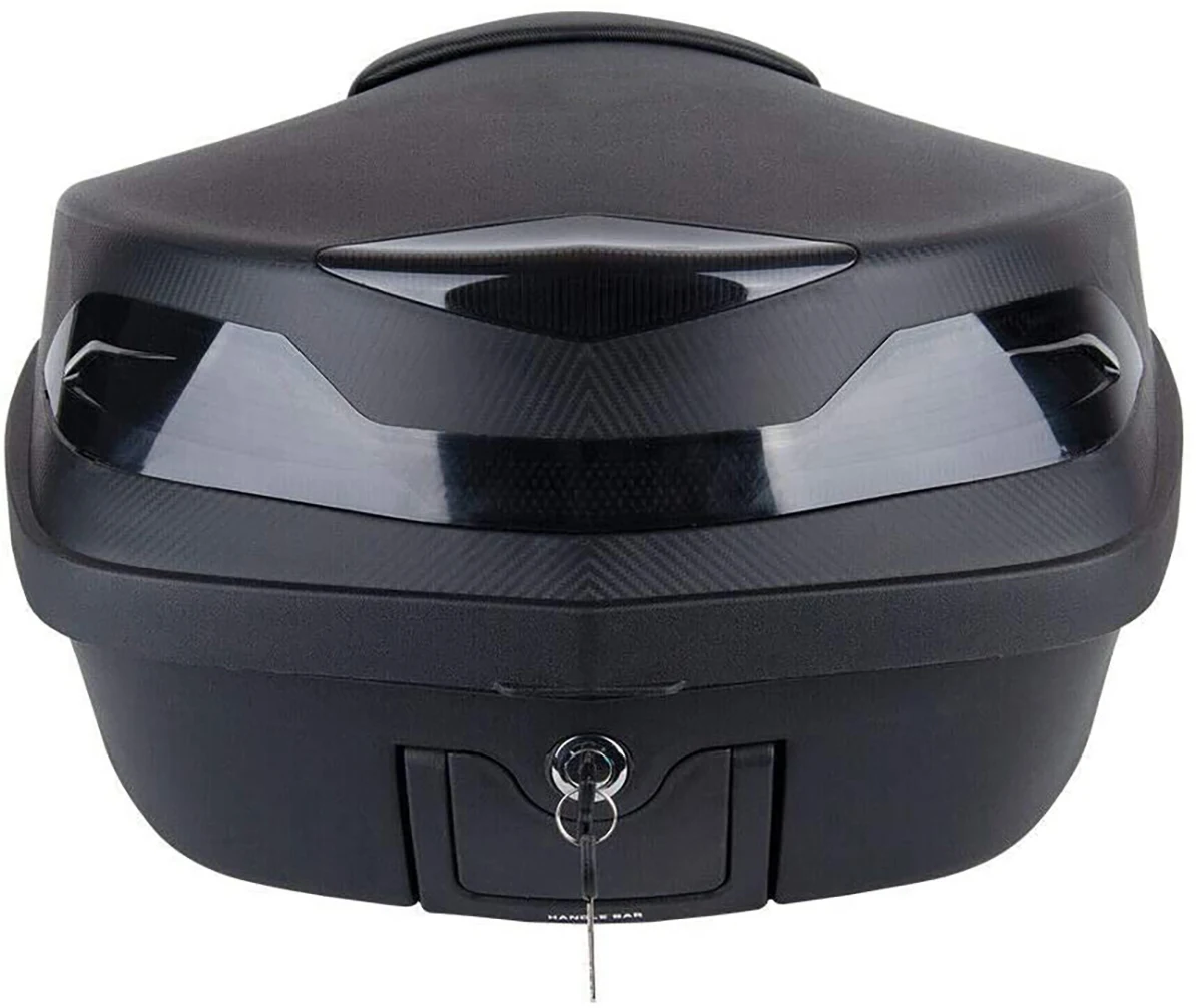 Black Waterproof Motorcycle Tail Bag Polypropylene 48 Liters Motorcycle ...