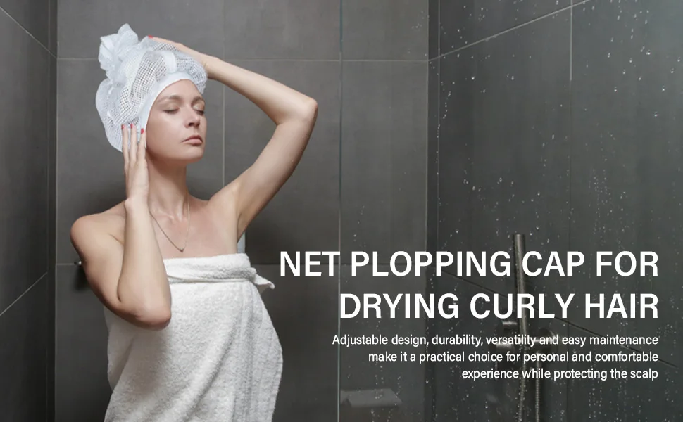 Net Plopping Bonnet Fast Drying Satin Diffuser Soulta Net Plopping Cap ...