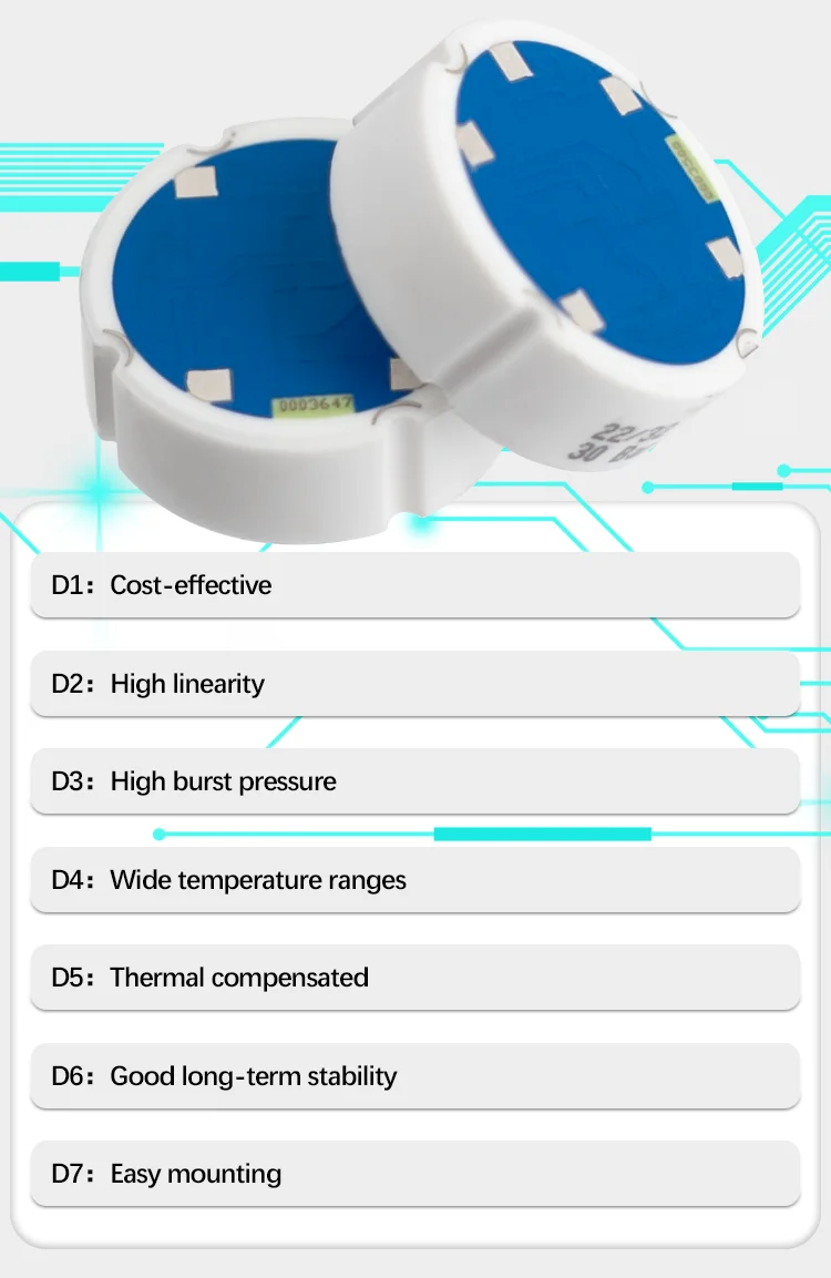 CP-102 Ceramic Pressure Sensor Ceramic 2-30V Pressure Transducer ...