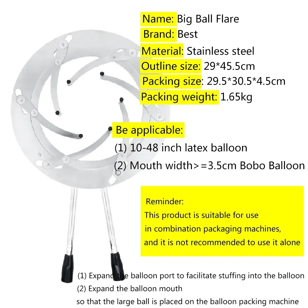 38 cm Glossy Balloon Stuffer Machine for Birthday & Party ODM