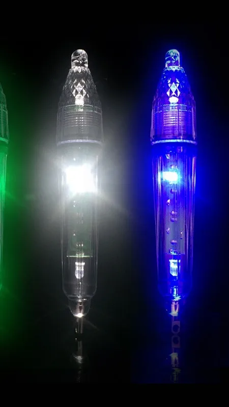 17cm 43g Led Deep Drop Led Fishing Light With Clip Underwater Fish ...