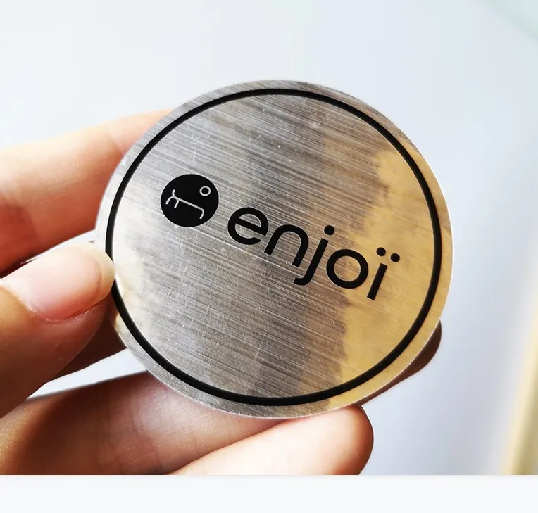 Waterproof Custom Stickers Logo Metallic Silver Foil Sticker Label ...