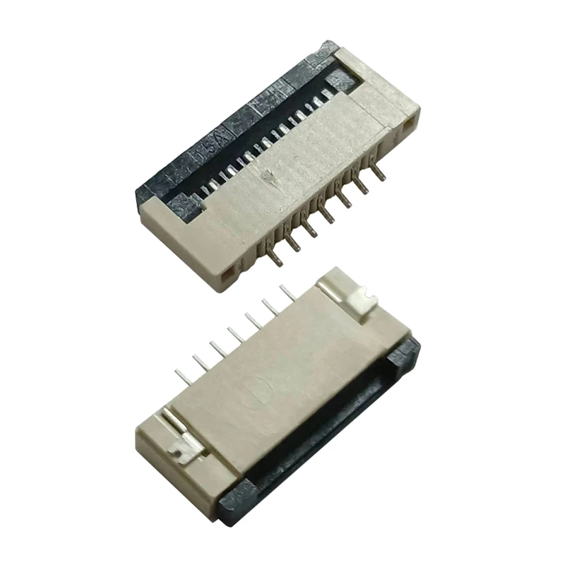 1.0mm Pitch 7pin Raised Cover Vertical Contact Single Row Connector Fpc ...