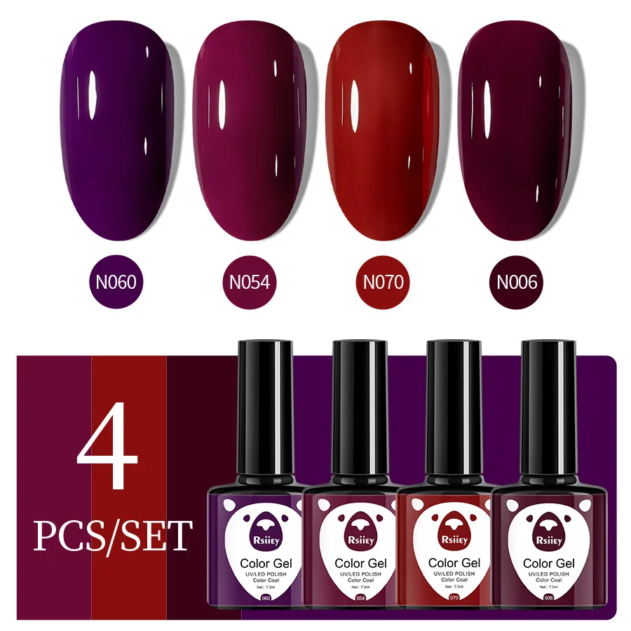 4pcs Set Colors Gel Nail Polish 38 Series Uv Glitter Gel Nail Polish
