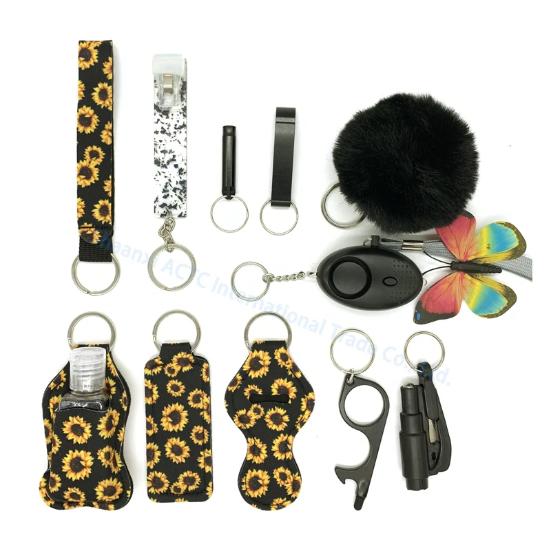New Product Gift Self Defense Keychain Set Products Safety For Woman ...