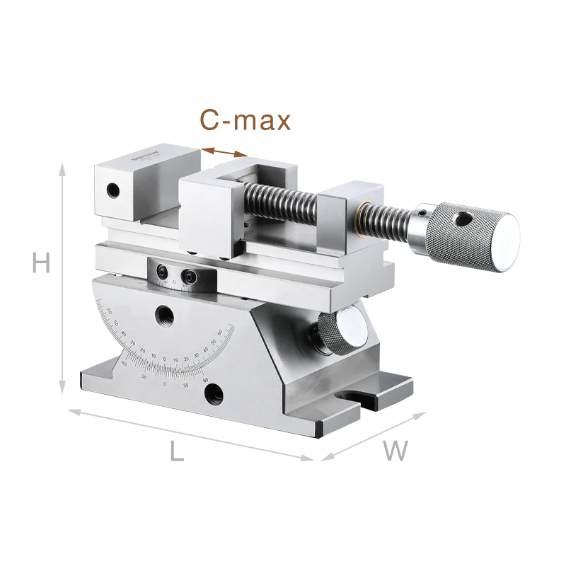 Universal Adjustable 3 Way 3-Axis Angular Rotating Vise