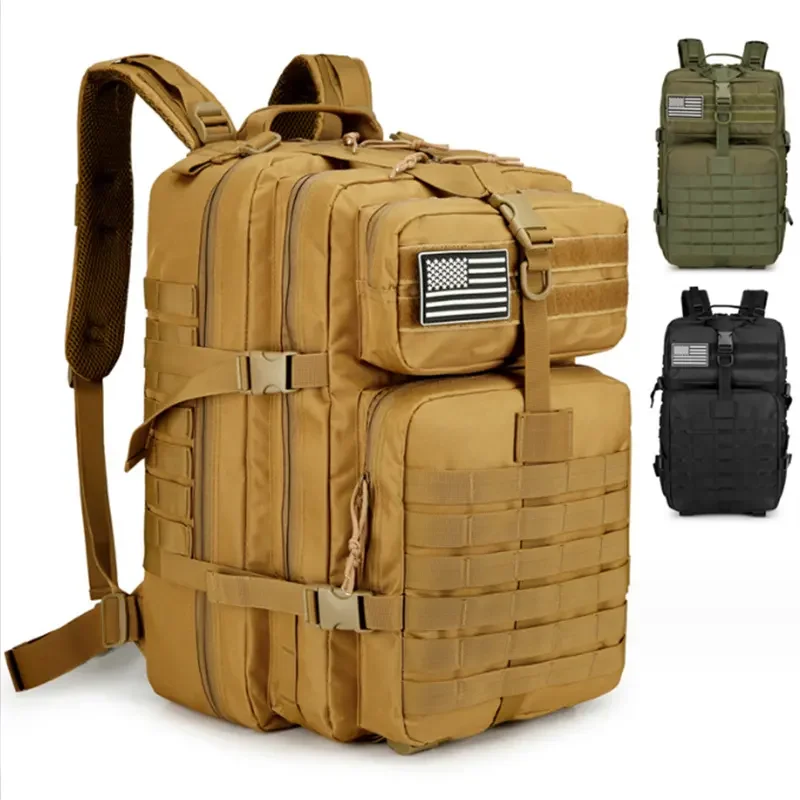 Outdoor Molle 3p Attack Tactical Backpack Large Capacity Camouflage ...