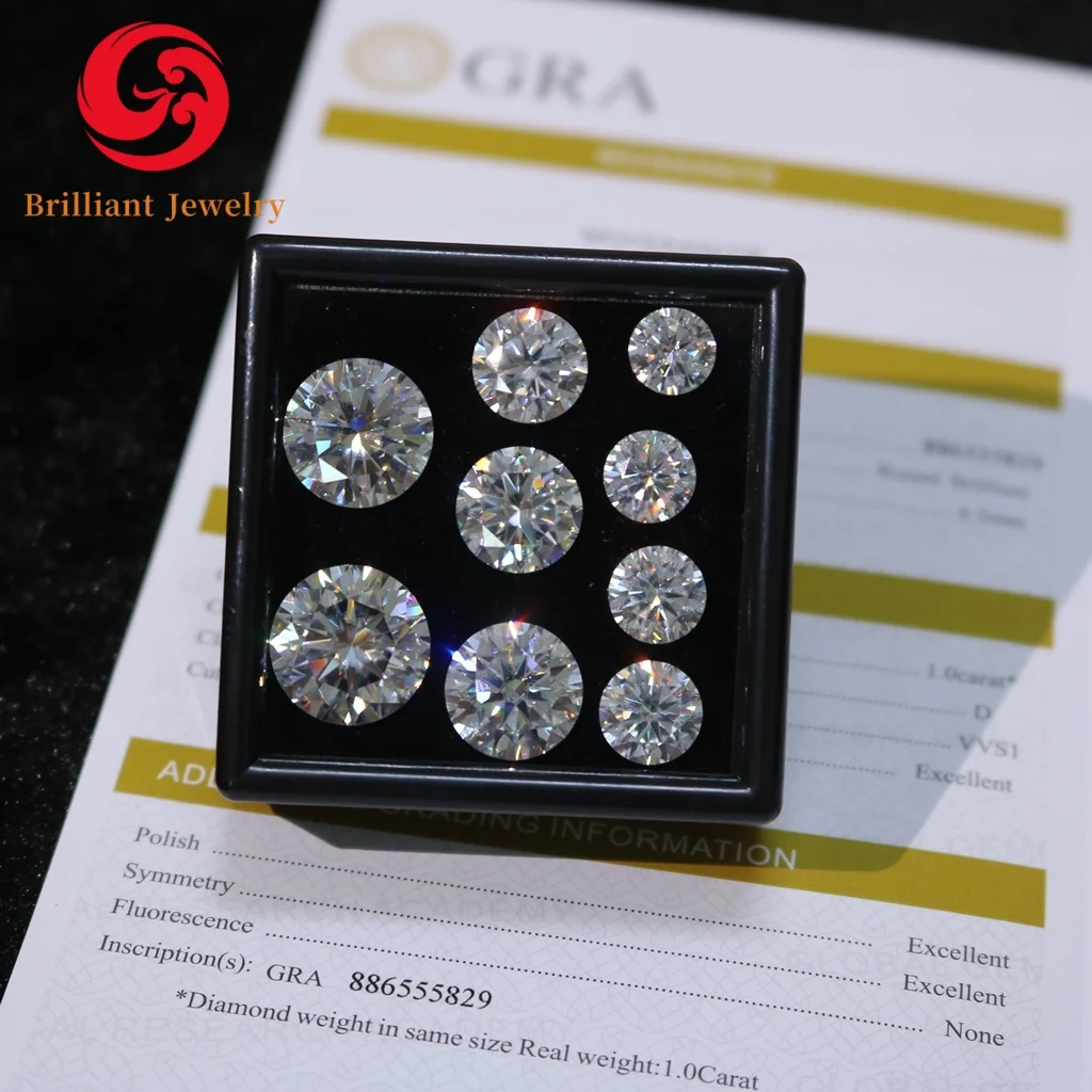 Pass Diamond Tester Wholesale Price Moissanite Stone 5mm 6mm 8mm DEF ...