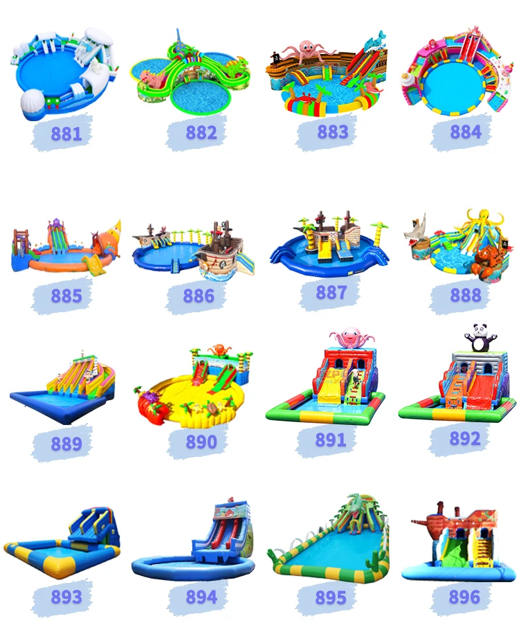 Aqua Park Inflatable Water Parks Mini Lake Slide Small Inflatable-water ...