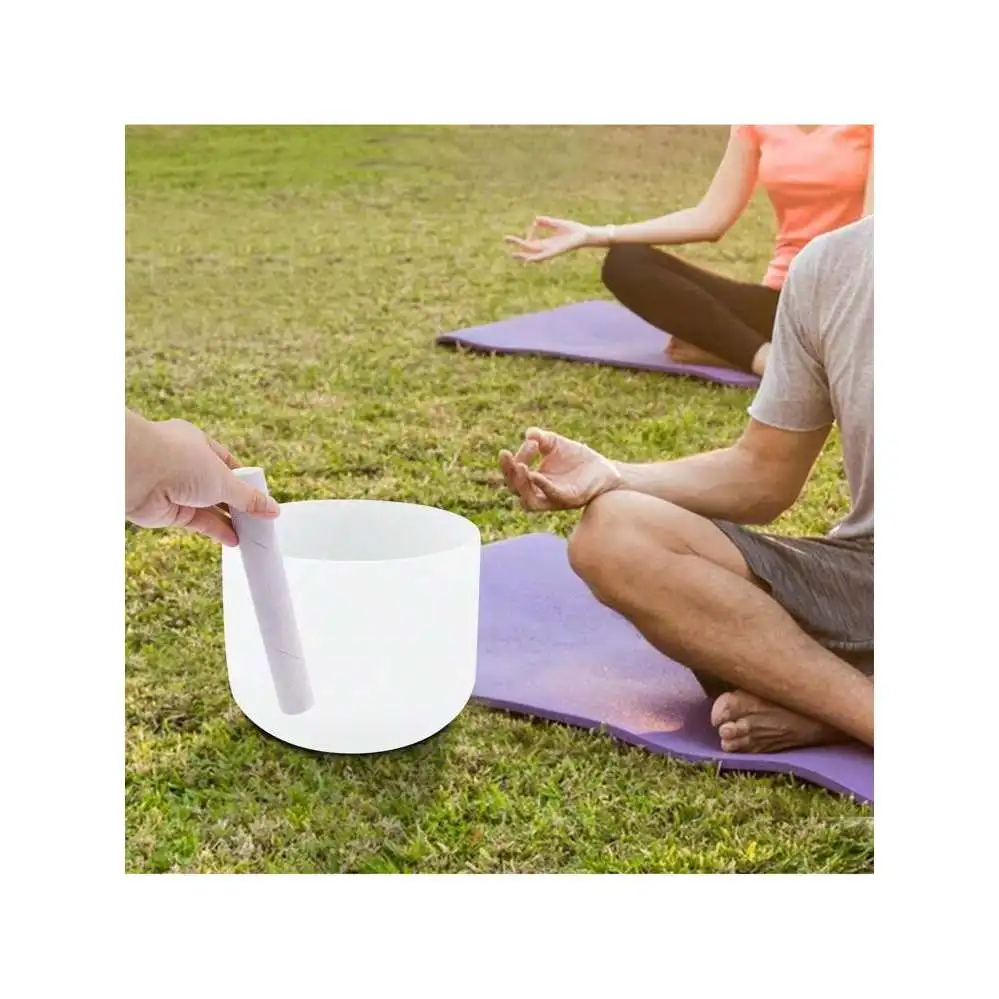 8-Inch Quartz Singing Bowl for Sound Healing Meditation Prayer Yoga ...