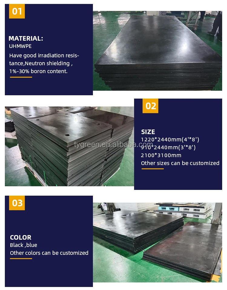 Borated Polyethylene 30% Boron Sheet X Ray Rooms Bpe Board Boron Added Hdpe Sheet - Buy Carbon ...