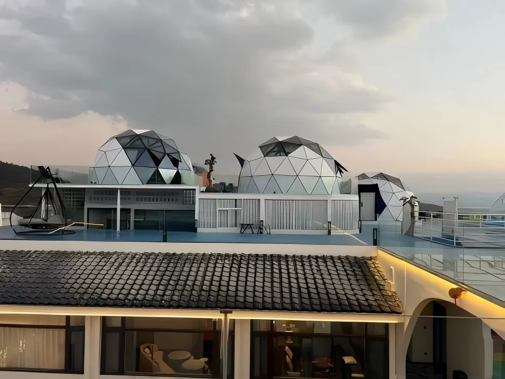 Prefab 6m Glamping Star Capsule Dome House Camping Igloo Tent| Alibaba.com