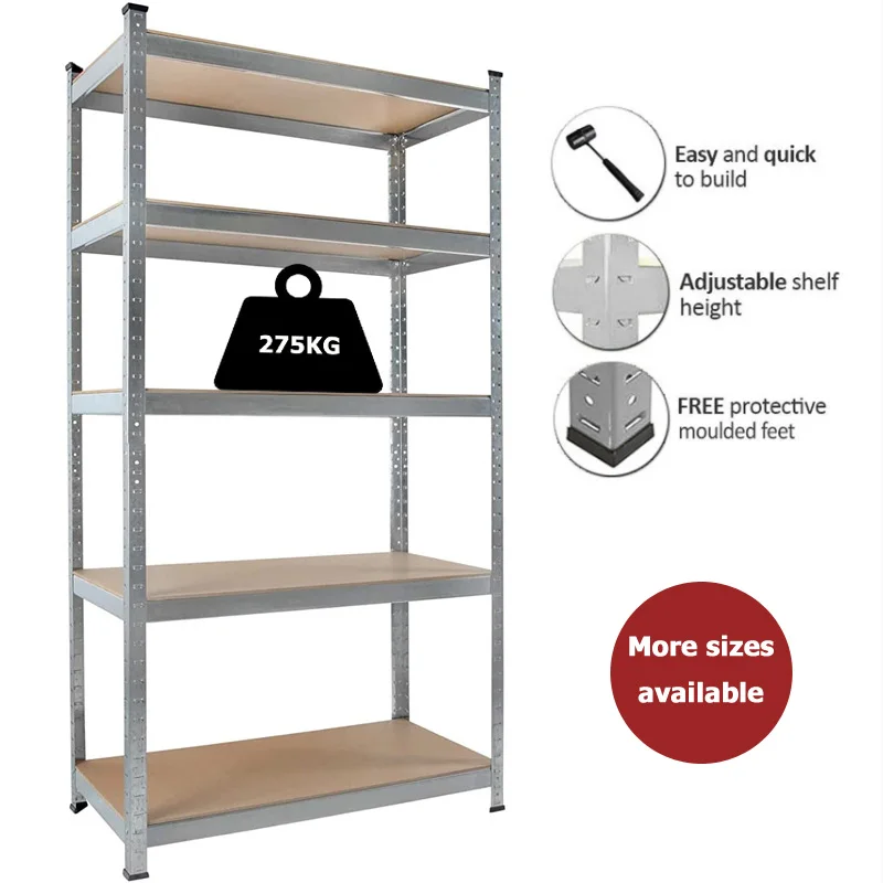 Boltless Metal Slotted Angle Iron Shelving Steel Boltless Warehouse ...
