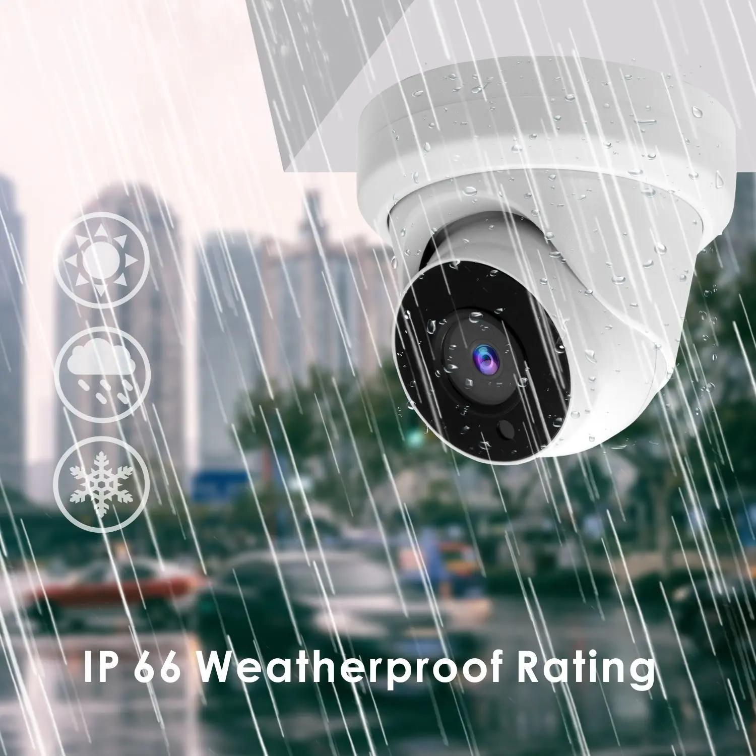 8MP 4K P2P Network Starlight Turret Dome Full Color CCTV