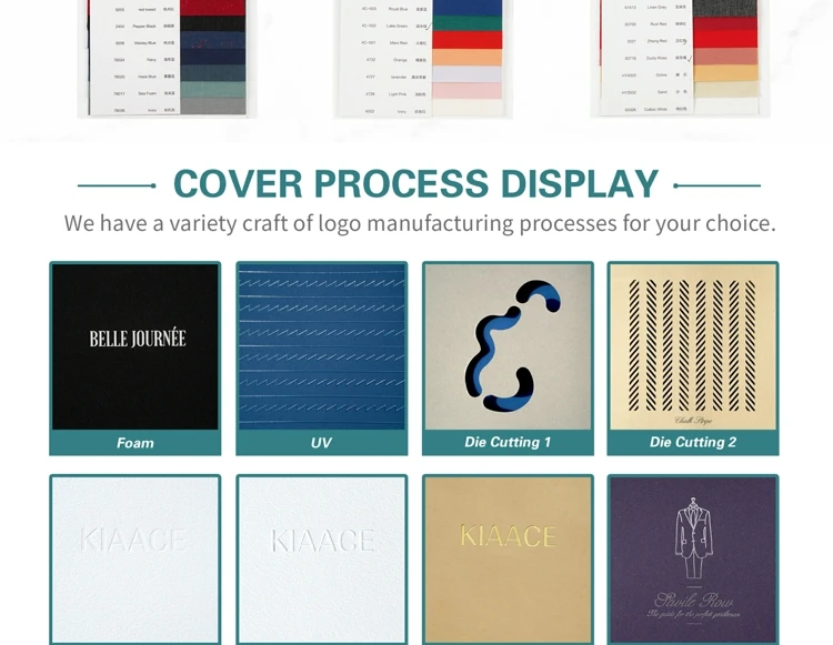 Custom Print Diary with Logo - Hardcover Linen Cover