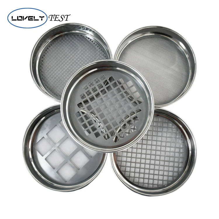 ASTM ISO Stainless Steel Sieves - Lab Test Sieve Lid and Pan