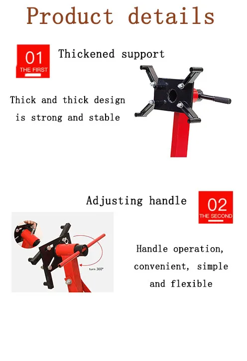 750LBS Engine Stand - Multi-Function Rotary Table for Automotive