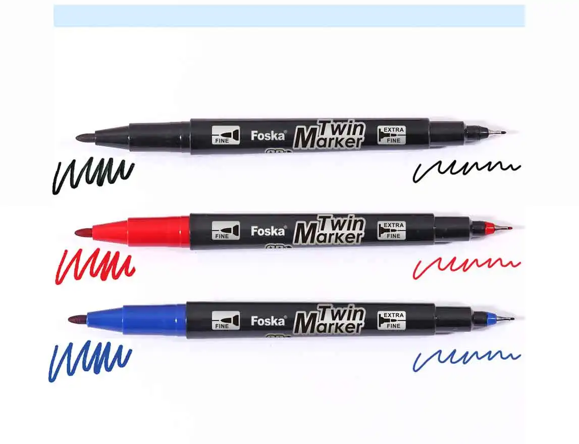 Foska CD Marker Pen - Dual-Tip Permanent Writing Tool