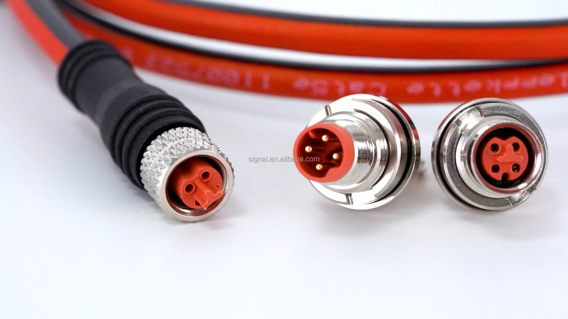 M12 D-coding Series Connector 4pins M12 Male Female Connectors Ip67 ...