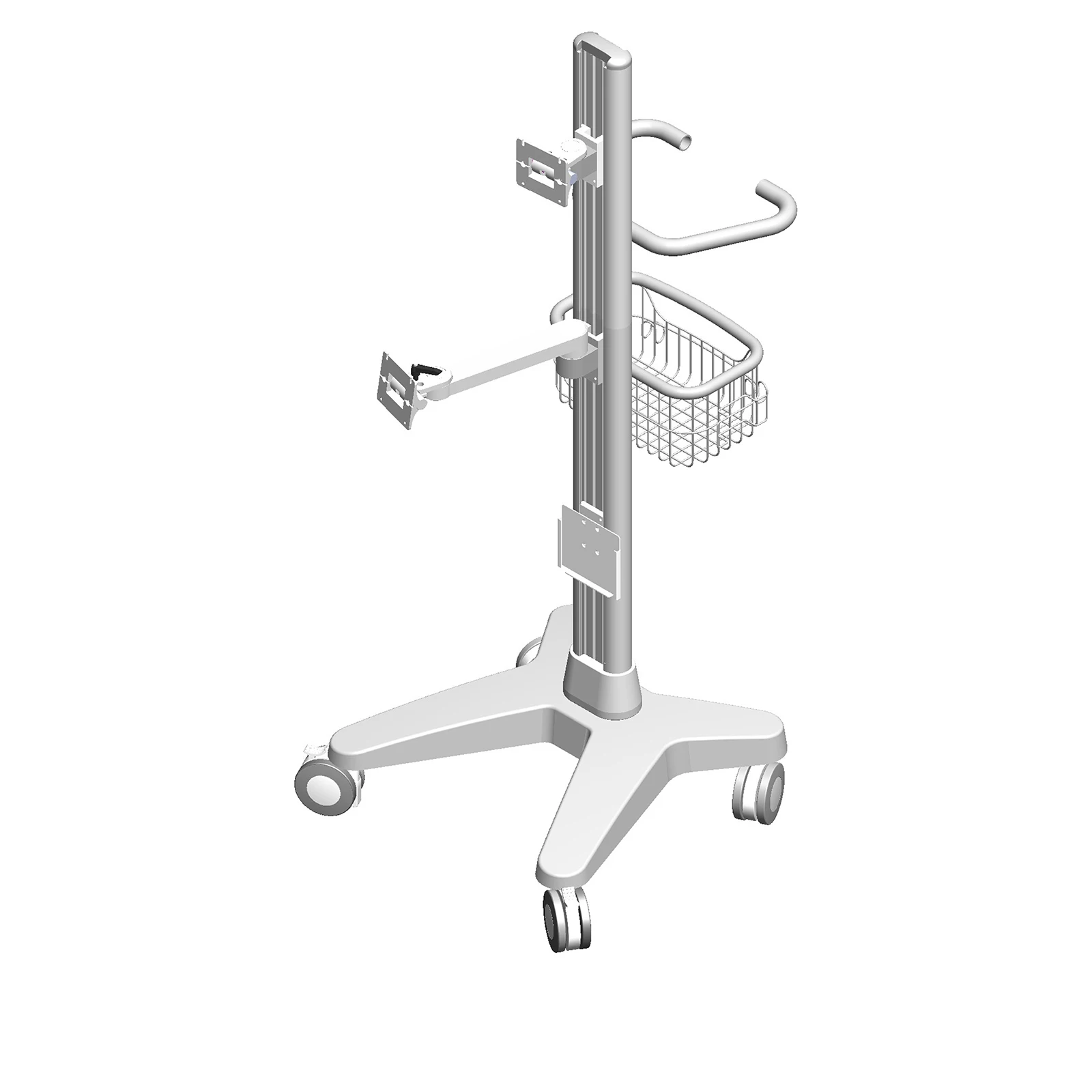 Patient Monitor Trolley - Hospital Vital Sign Monitor Cart