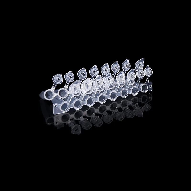 Pp Material Transparent 8 Strips Pcr Plastic Tube 0.2 Ml 8 Strips Pcr ...
