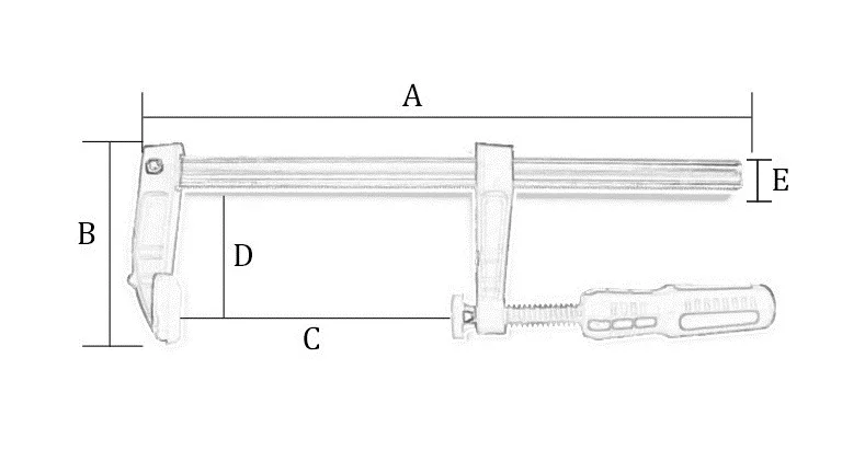German Heavy Duty F Clamps - High Strength for Woodworking
