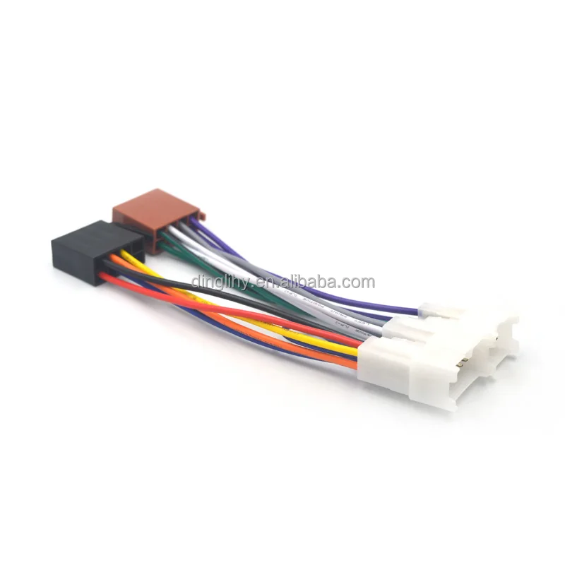 8 Pin Connector Plug Car Stereo Radio Adapter Cable ISO Wire Harness ...