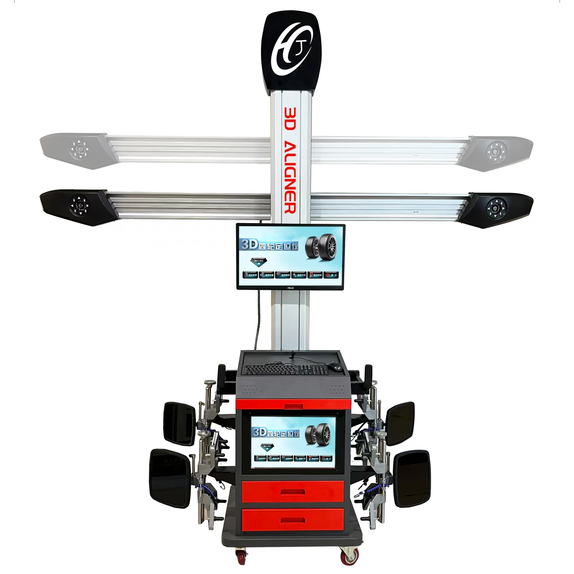 CJHTOOL Intelligent 3D Wheel Alignment Instrument Double Screen Car ...