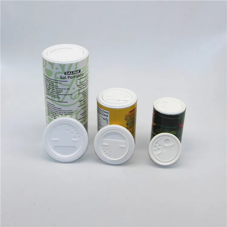 Customizable Cardboard Salt Shaker Tubes for Food Industry