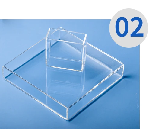 High Temperature Corrosion Resistant Transparent Quartz square Cylinder ...