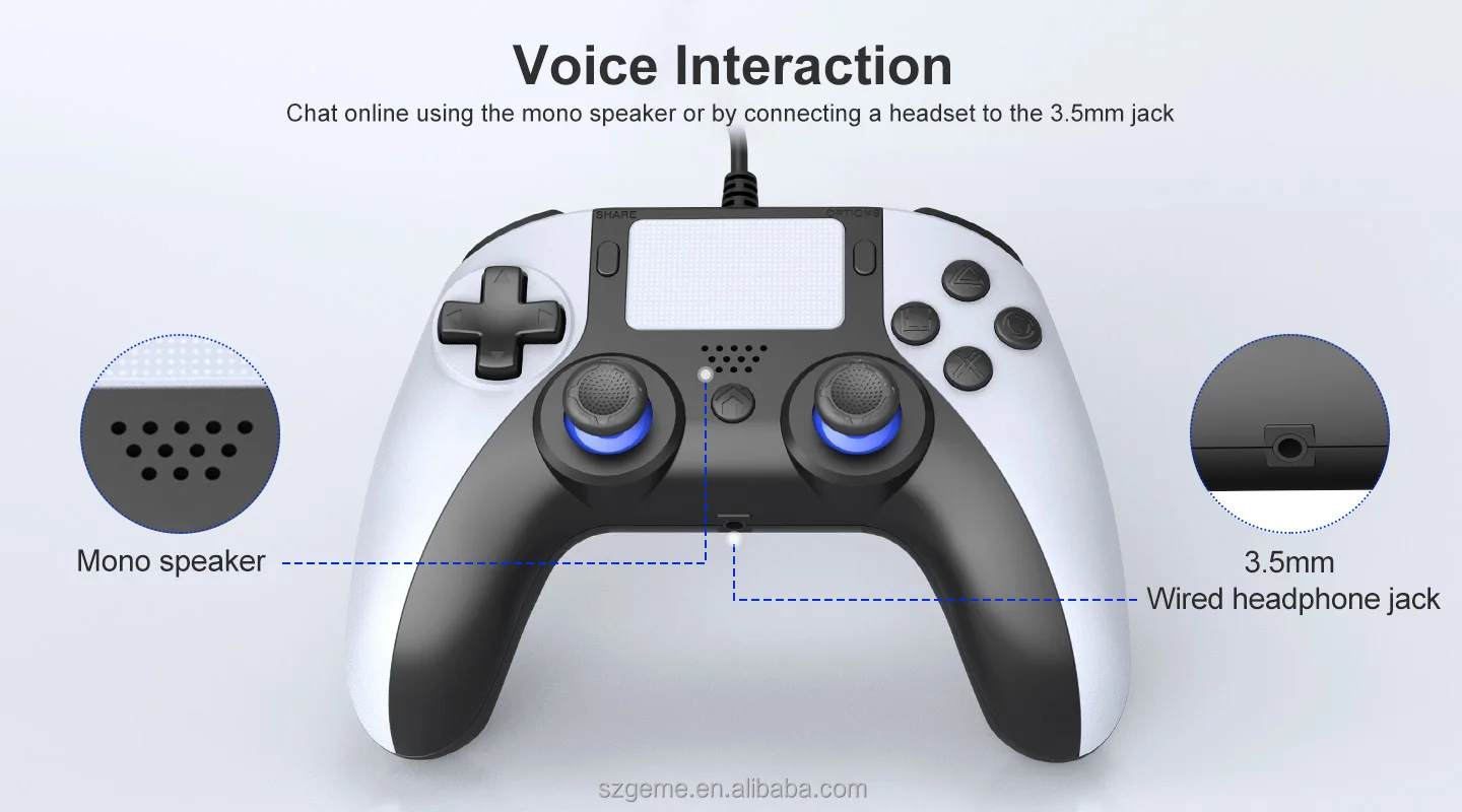 Newly Wired Controller for PS5 PC with Double Vibration and Motion ...