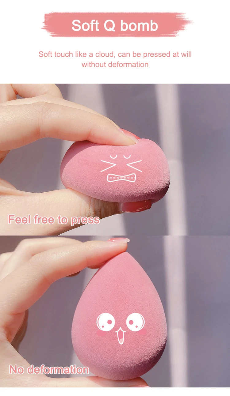 Wholesale Custom Silicone Makeup Sponge Set Beauty Egg Set Powder Puff ...